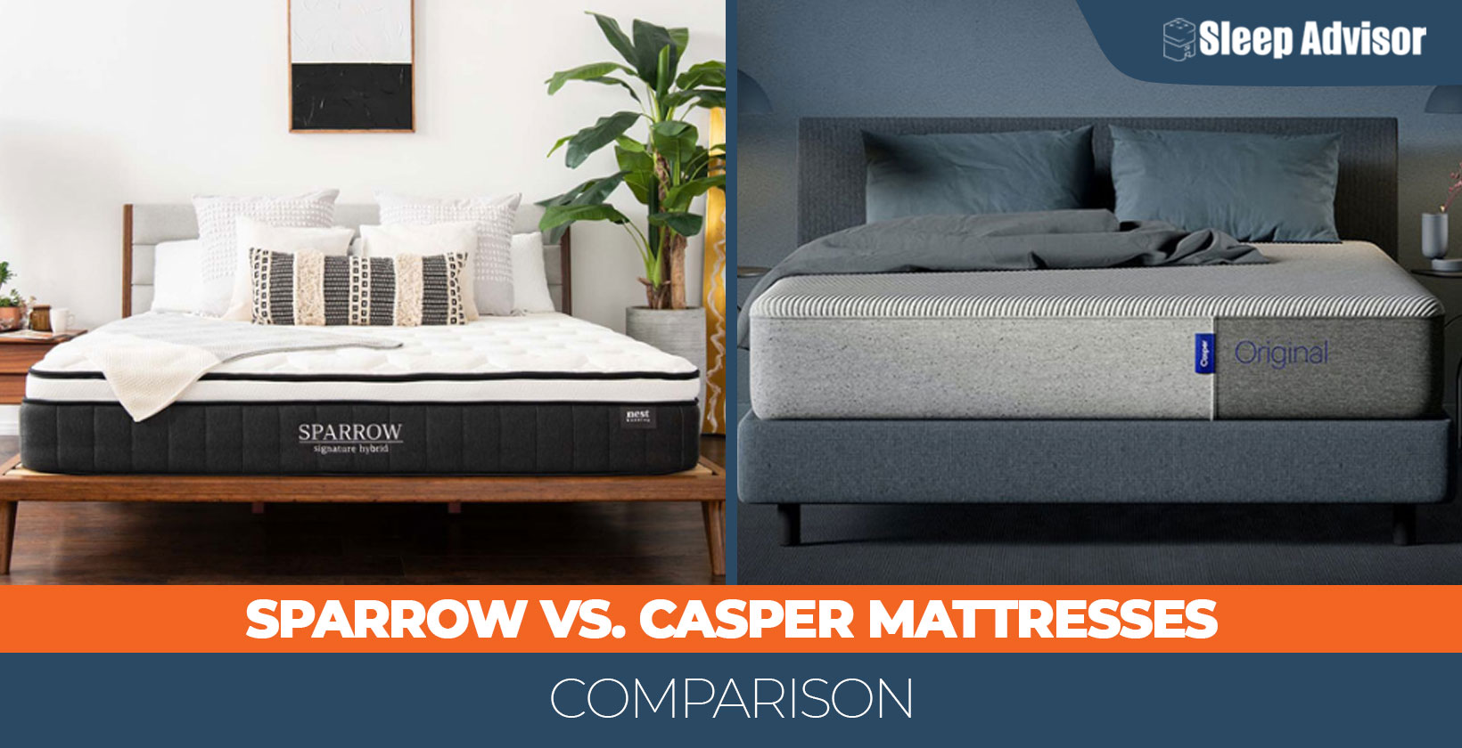 Sparrow Signature Hybrid vs. Casper (2025) - Sleep Advisor